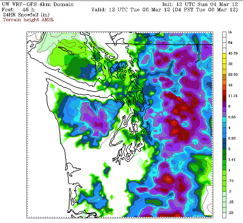 Surprise Snow for Seattle on Monday - Seattle Weather Blog